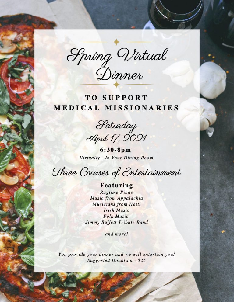 Medical Missionaries Spring Virtual Dinner - Medical Missionaries